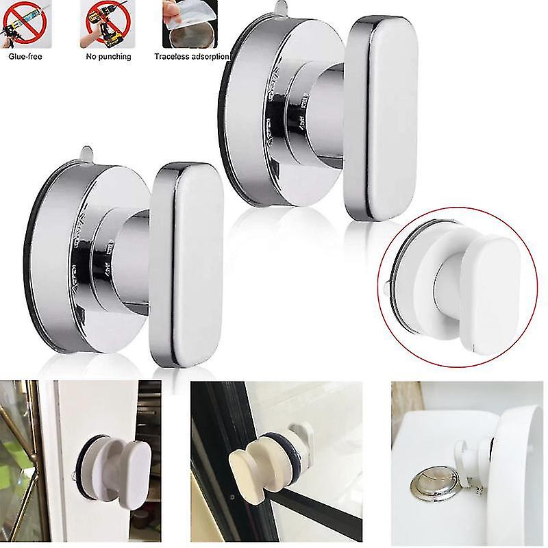 Removable Strong Suction Cup Glass Door Handles Handle For Bathroom ...