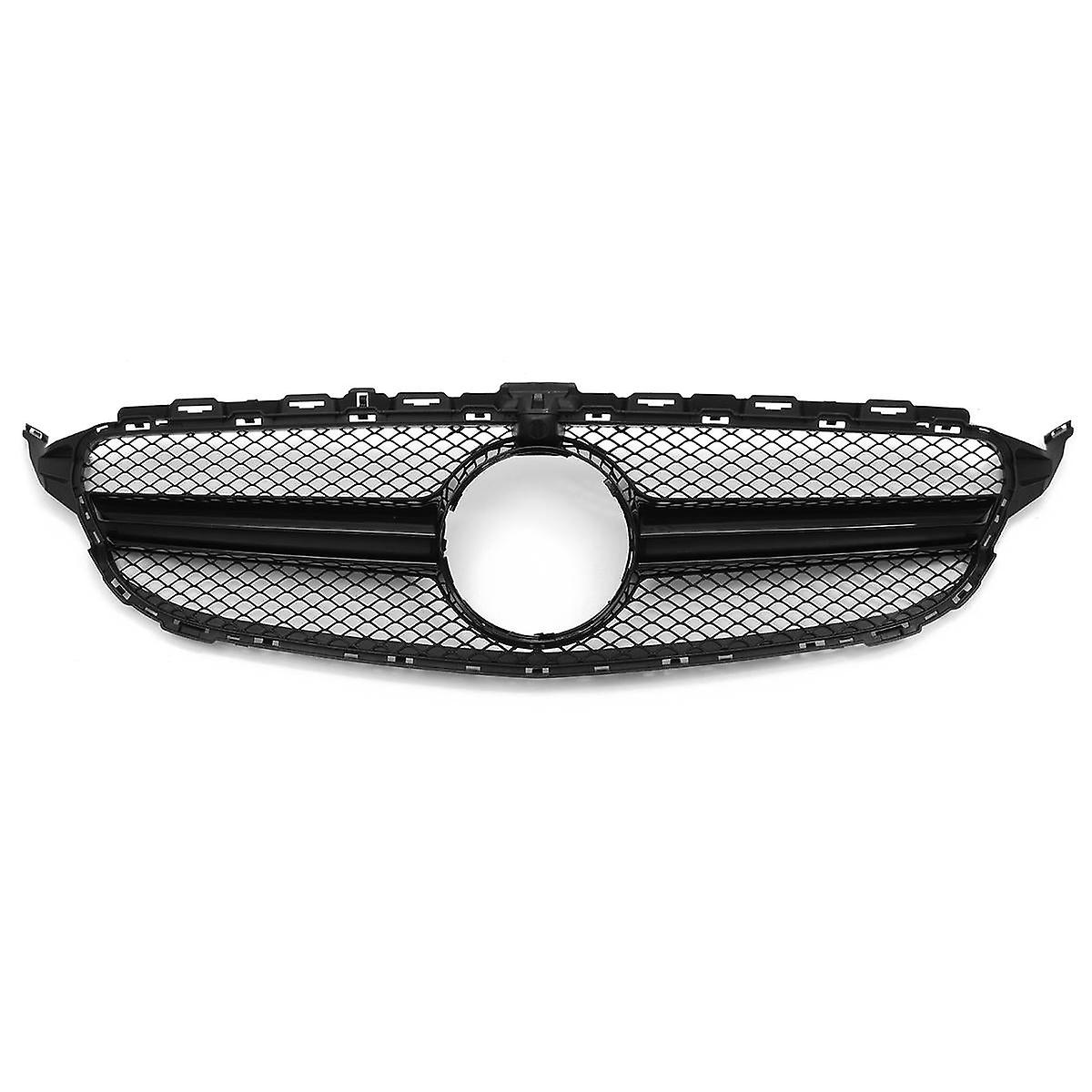 Black Amg C63 Style Grill Grille For Mercedes Benz With Camera | Fruugo UK