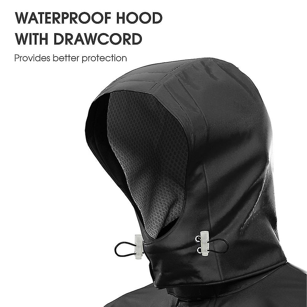 Men Motorcycle Rain Suit Outdoor Reflective Waterproof Rain Jacket And Pants Rain Gear For Bike ...