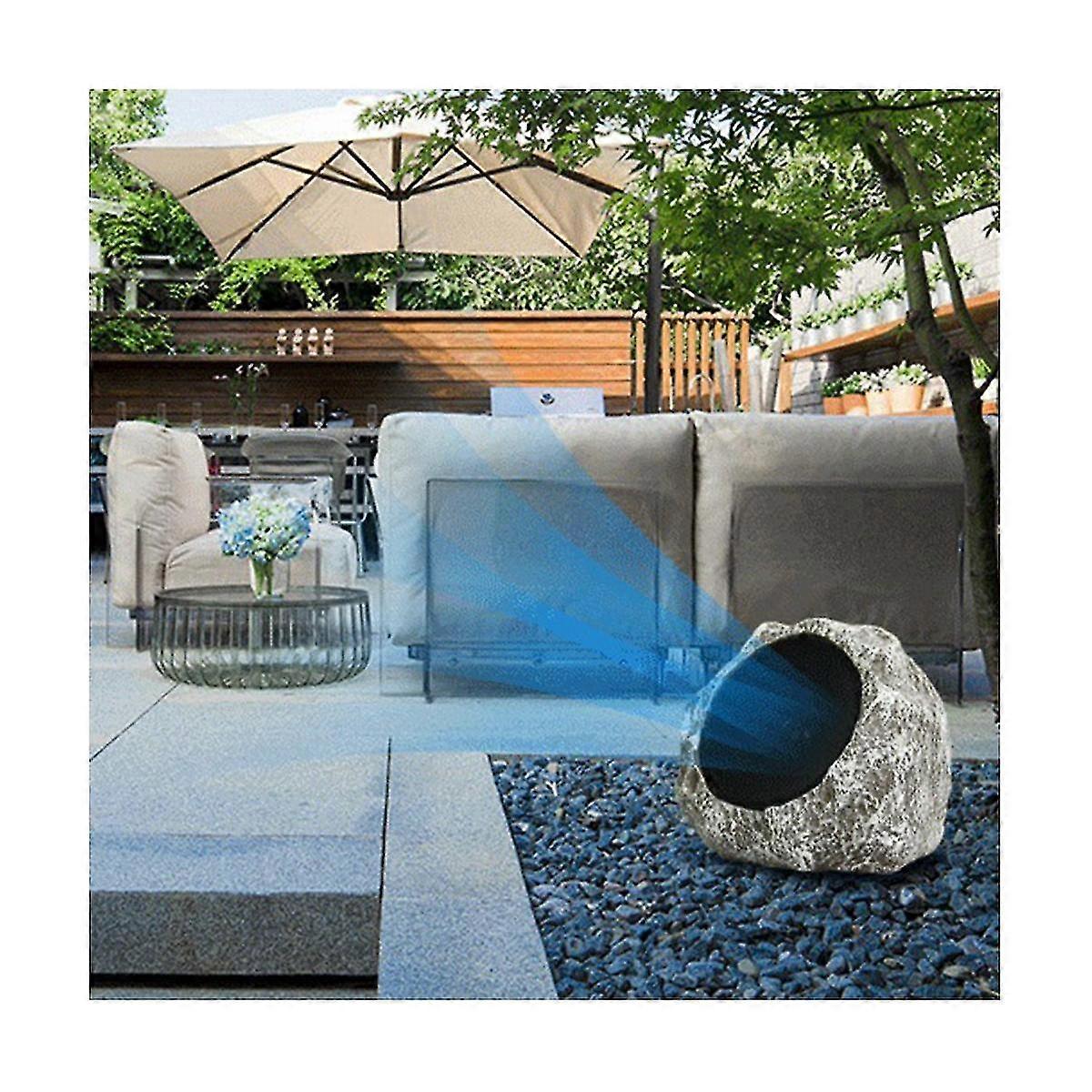 Solar Wireless Bluetooth Speaker-garden Sound Waterproof Remote Control ...