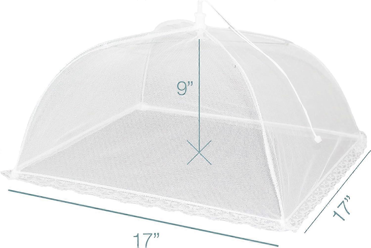 Pop-Up Mesh Screen Food Cover Tent Umbrella, 6 Pack Food Cover Net for ...