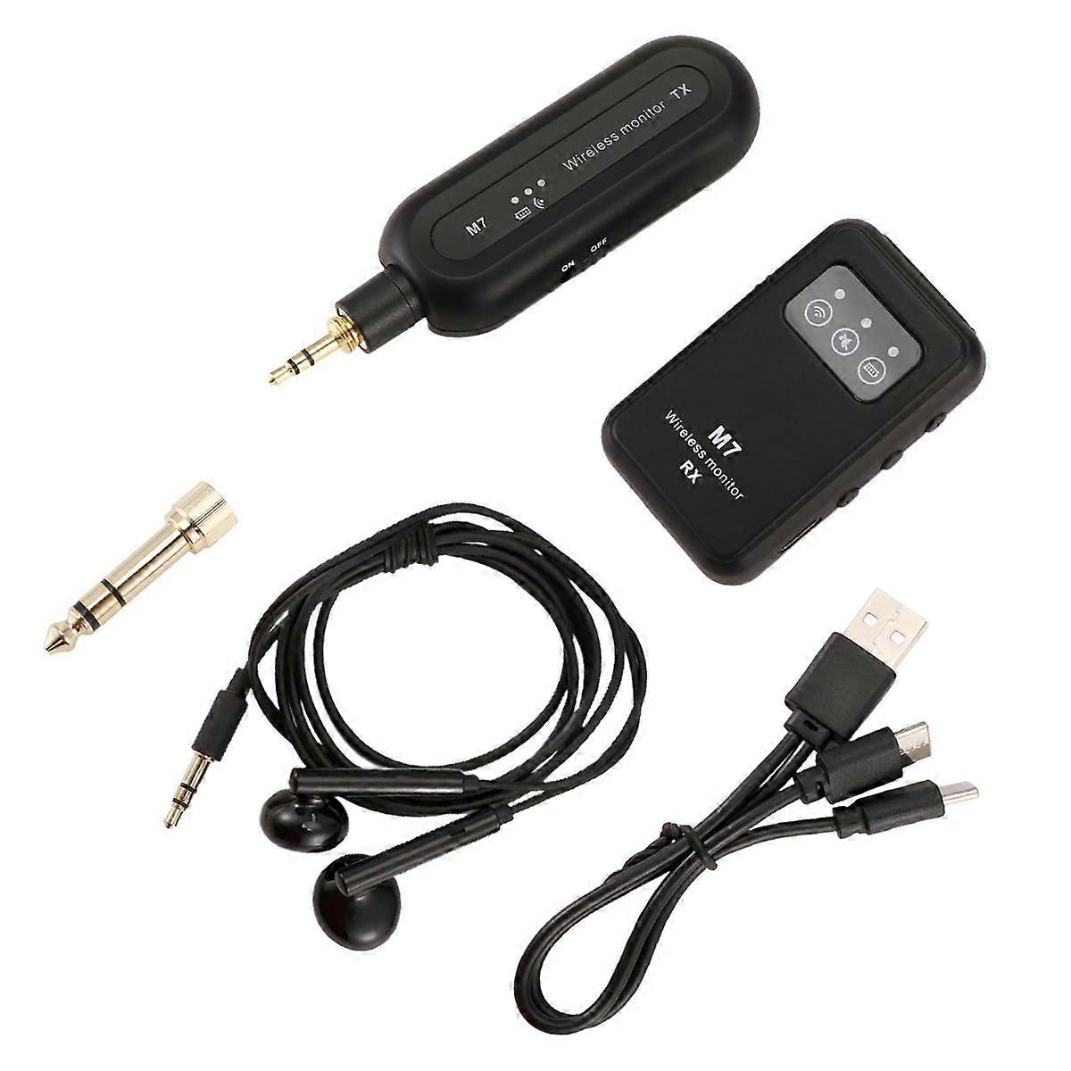 Wireless In-Ear Monitor System 2.4Ghz Wireless IEM System with Transmitter Receiver Automatic ...