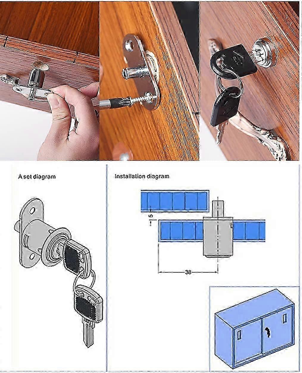 Drawer Lock, Piston Lock, Sliding Door Lock, Push Lock for File ...