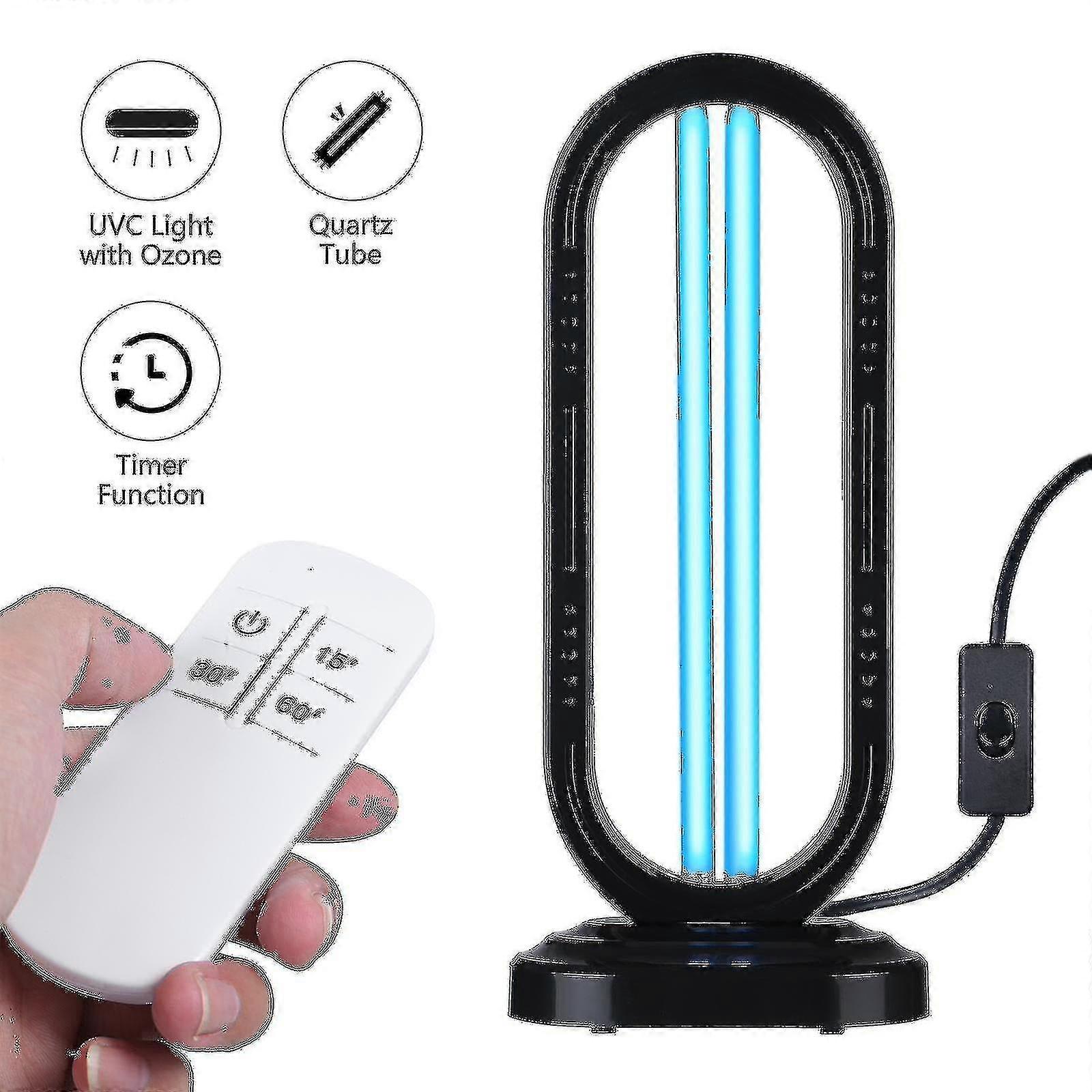 38w Ultravioet Uv Lamp With Remote Control Standing Uvc Cleaning Light ...