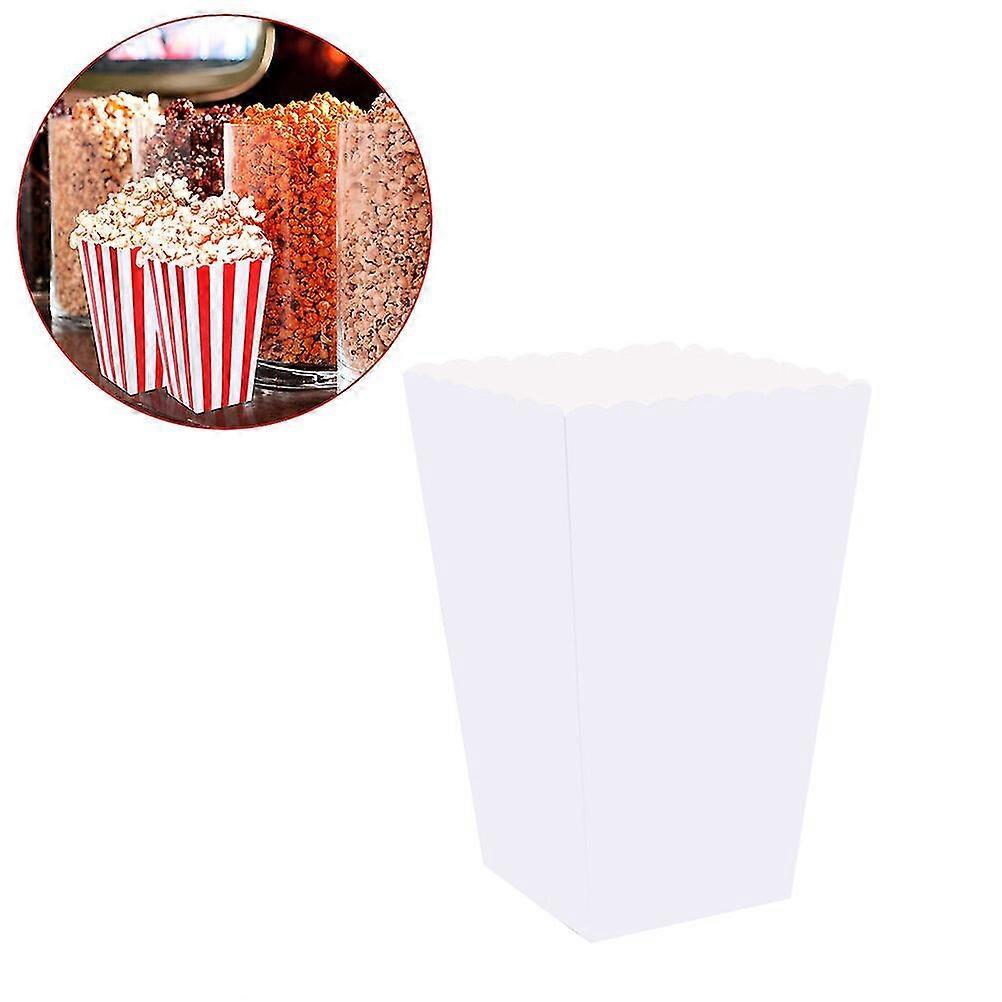 100 Pcs Disposable Containers White Popcorn Boxes Baby Necessities ...