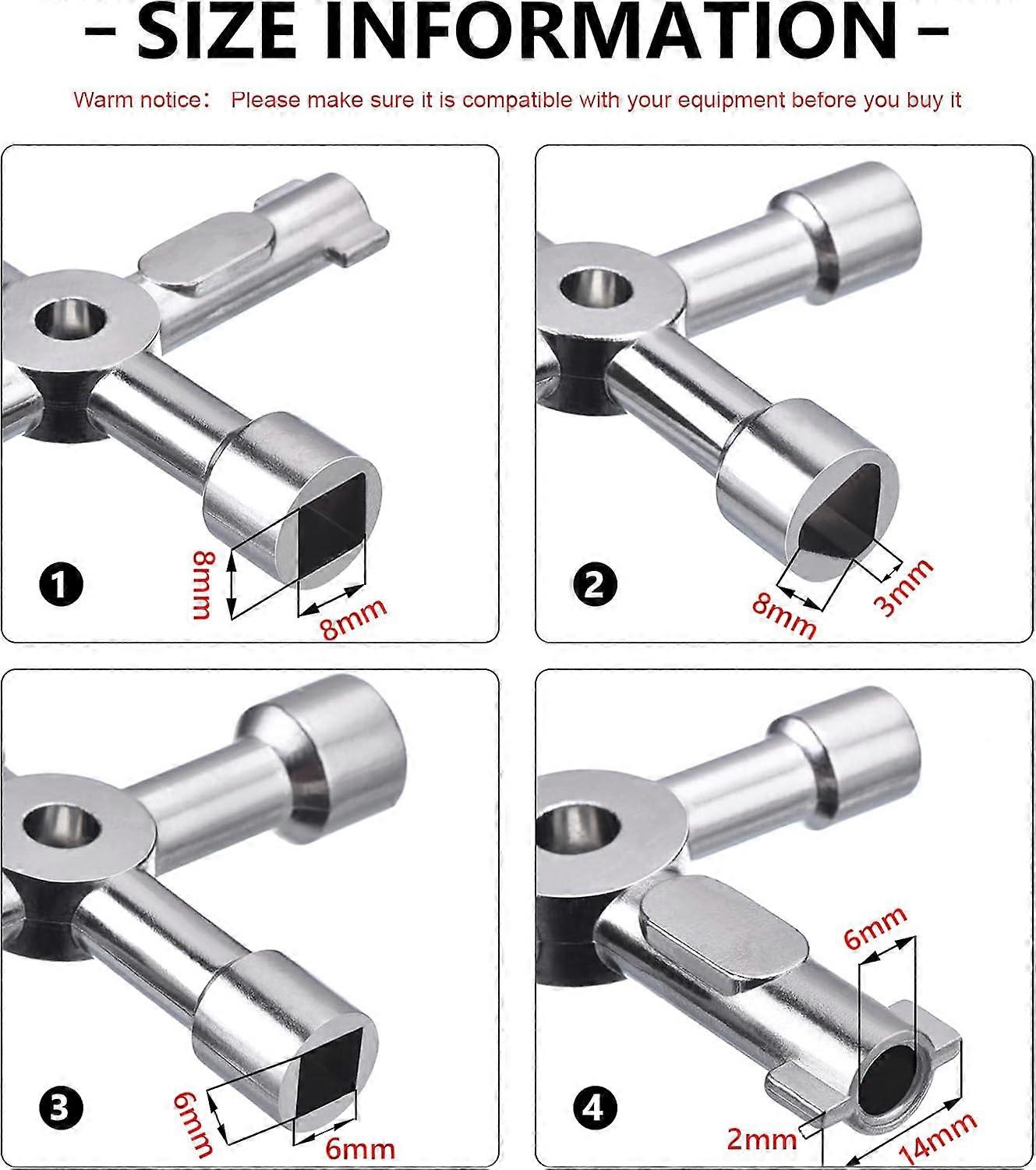 Electricity meter box key Gas key Electricity meter key 4-way multi ...
