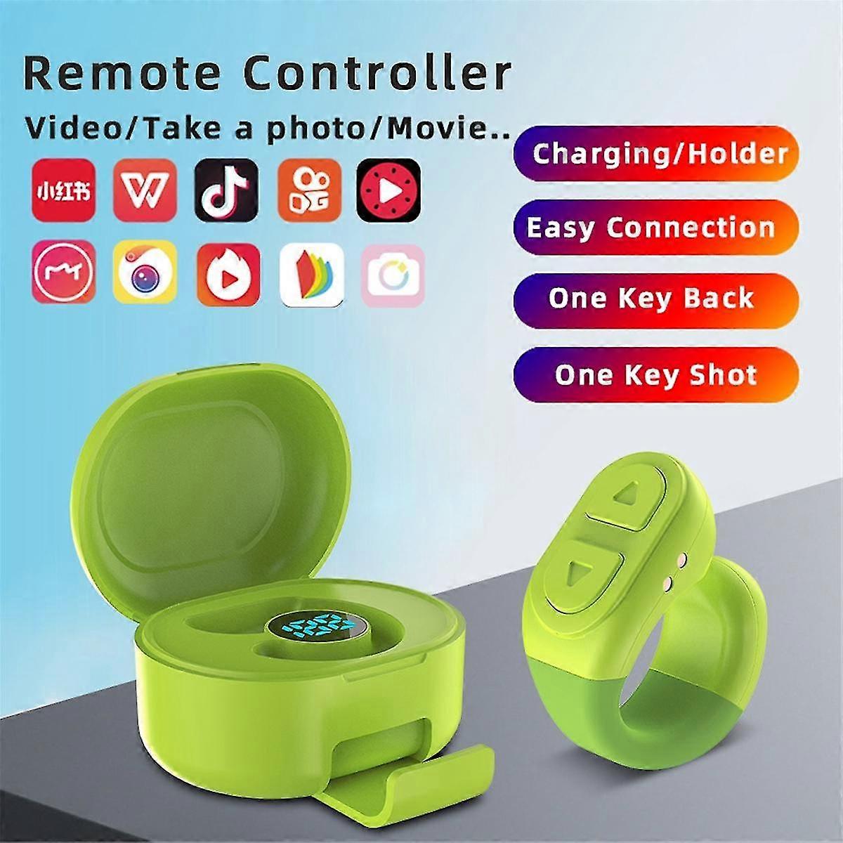 Scrolling Ring Remote Bluetooth Page Turner Clicker With Digital ...