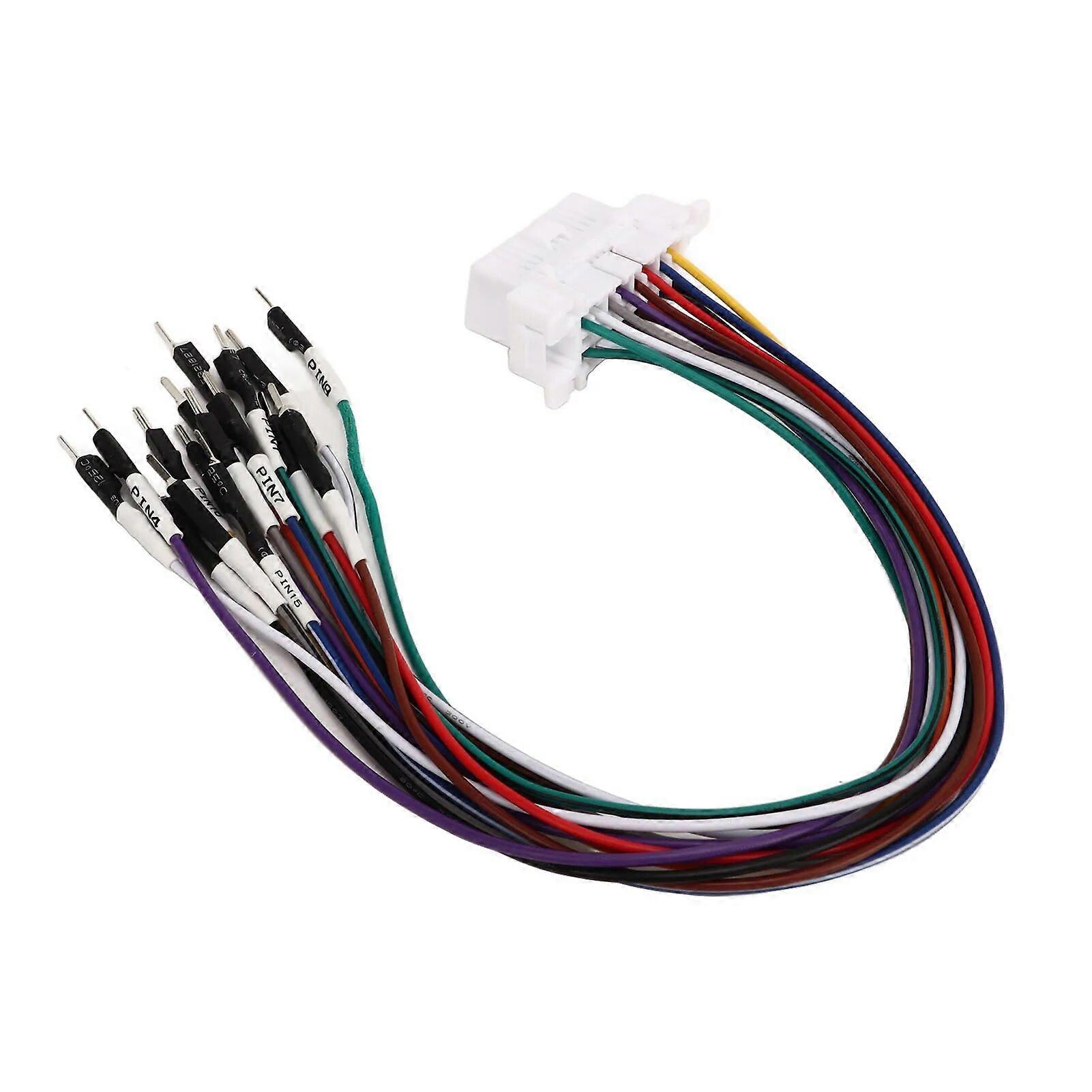 16 Pin Connector Cable Removal Fault Detection OBDII Female Plug ...