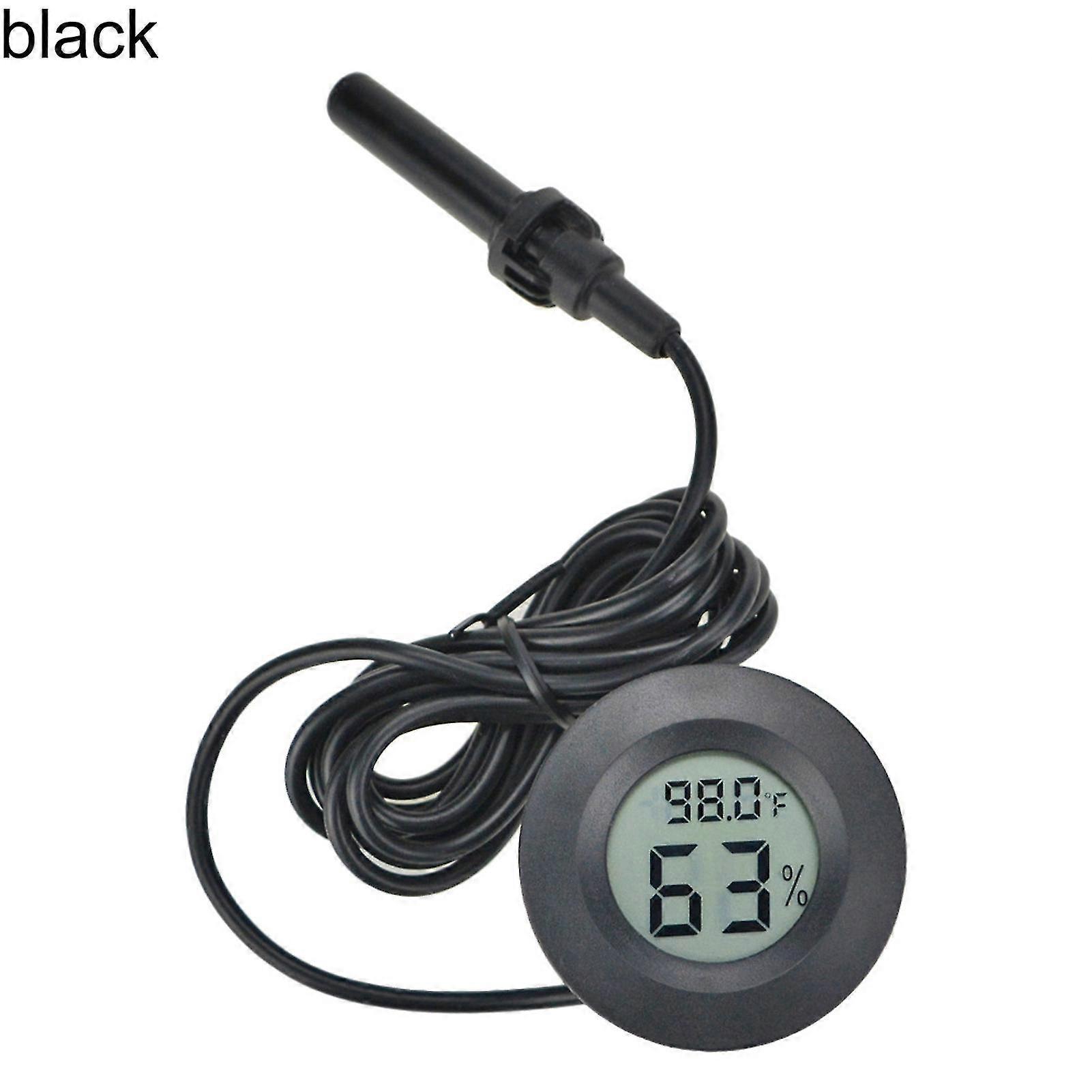 High Precision Digital Round Thermometer Hygrometer Temperature ...