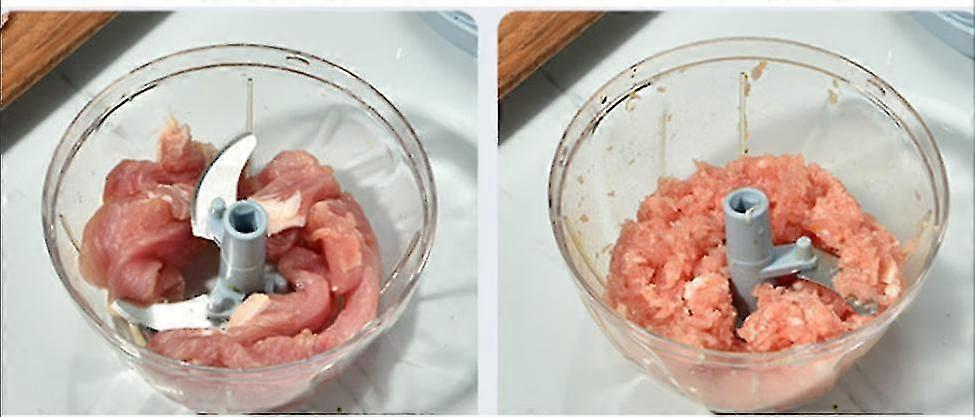 Manual Food Chopper500ml 3 Stainless Steel Blades, Kitchen Onion ...