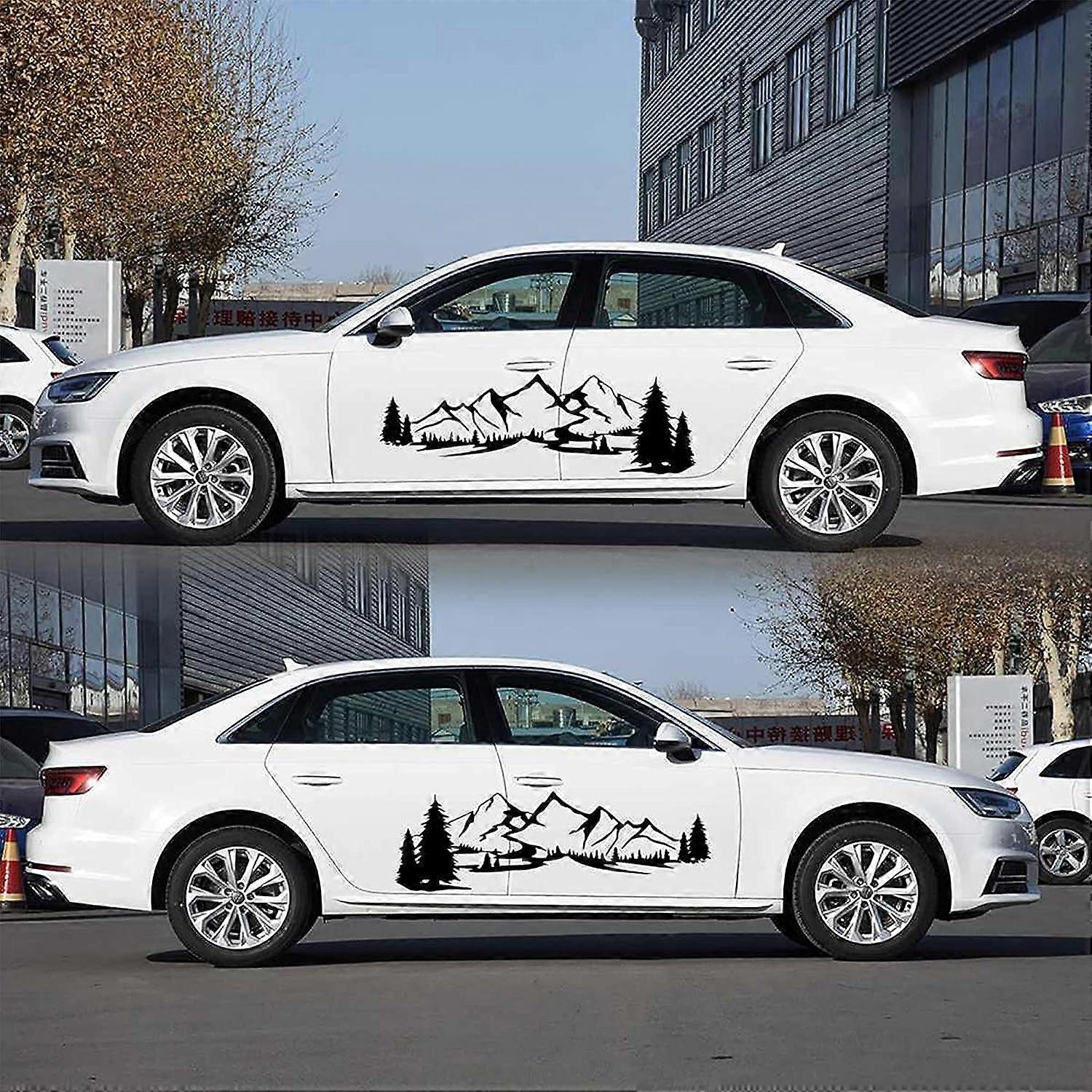 Large Car Stickers, Mountain Car Decals for Men Women, Tree Graphics ...