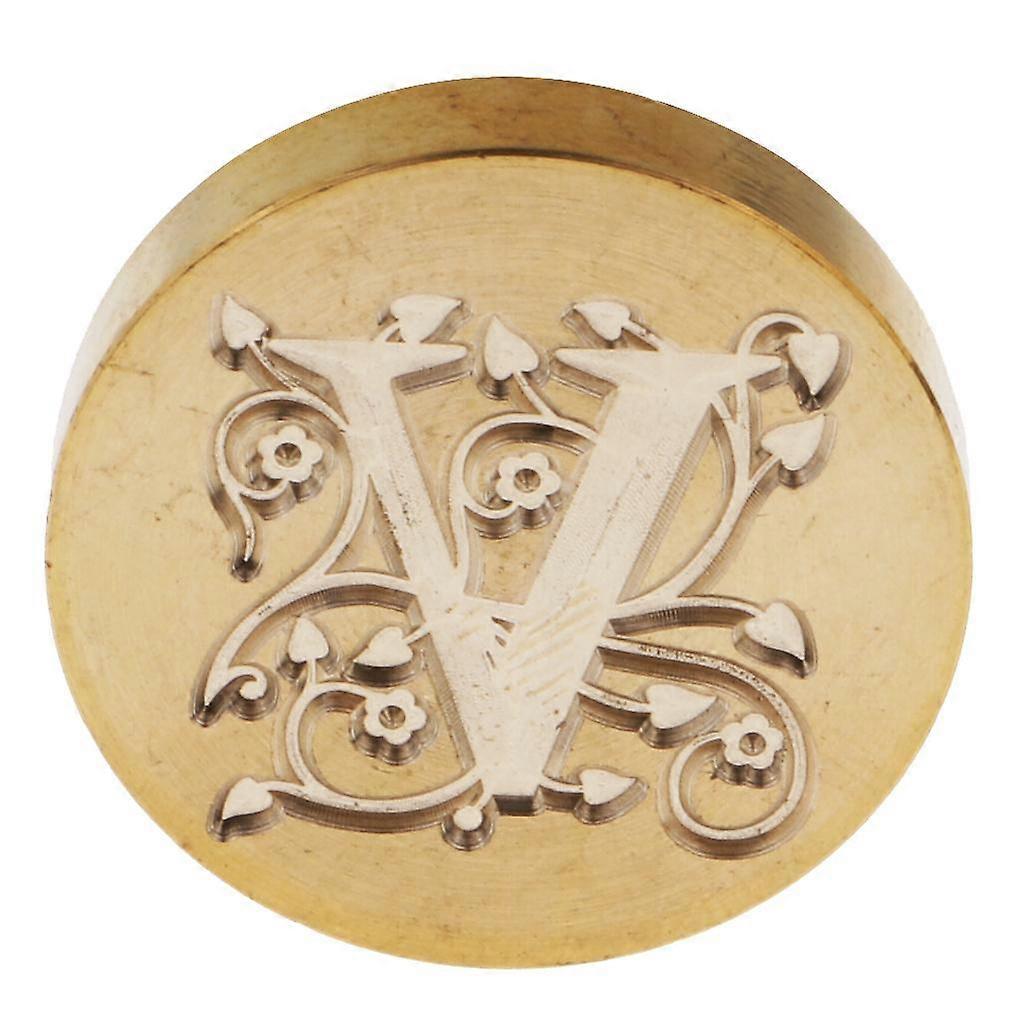 Vintage Retro Seal Wax Sealing Stamp Alphabet V Stylish for Party ...