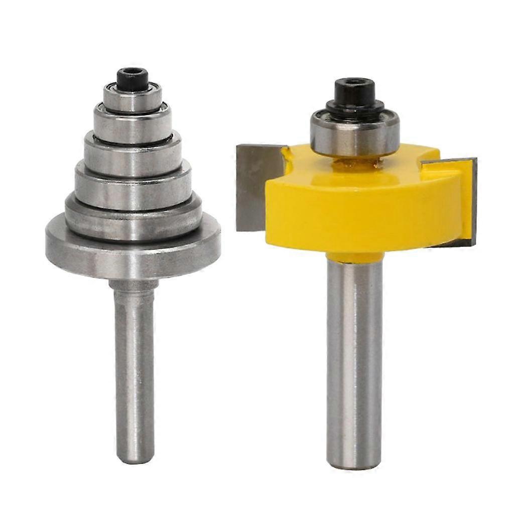 8mm Bearing Milling Router Bits Milling Set Carbide Milling Cutter + 6 ...