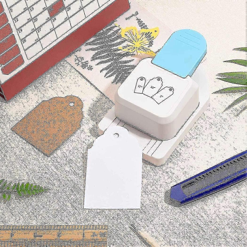 Tag Punch Gift Tag Puncher 3 In 1 Paper Craft Tag Punch Tag Shape Lever ...