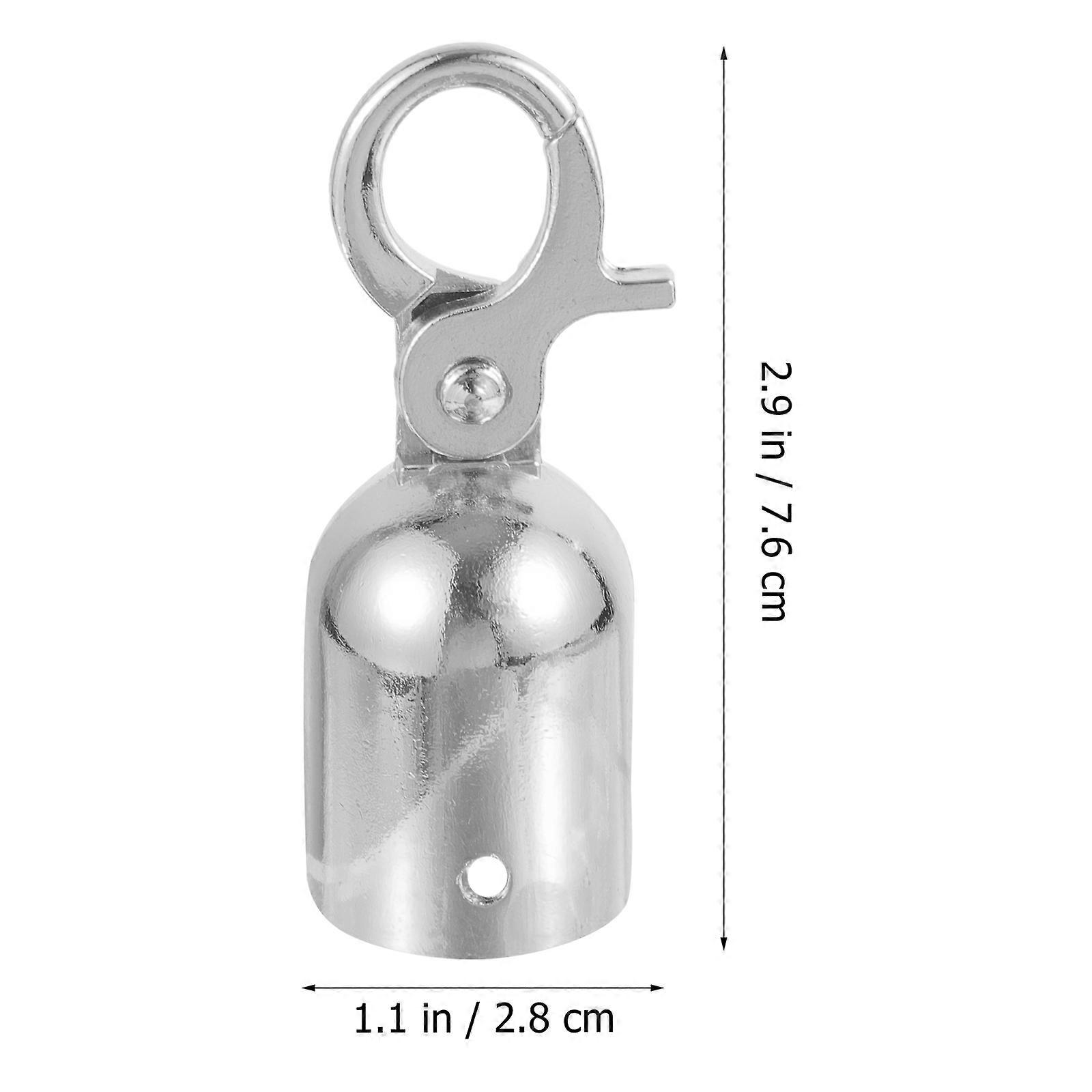 Cord Stopper End Tip Caps Rope End Connector Snap Hook Stainless Steel ...