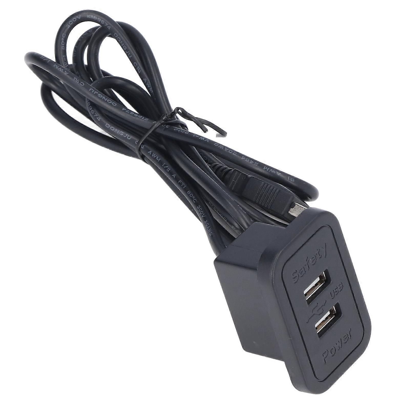 Double USB Charge Station 5V Sofa Recessed USB Power Hub Wiring Board ...