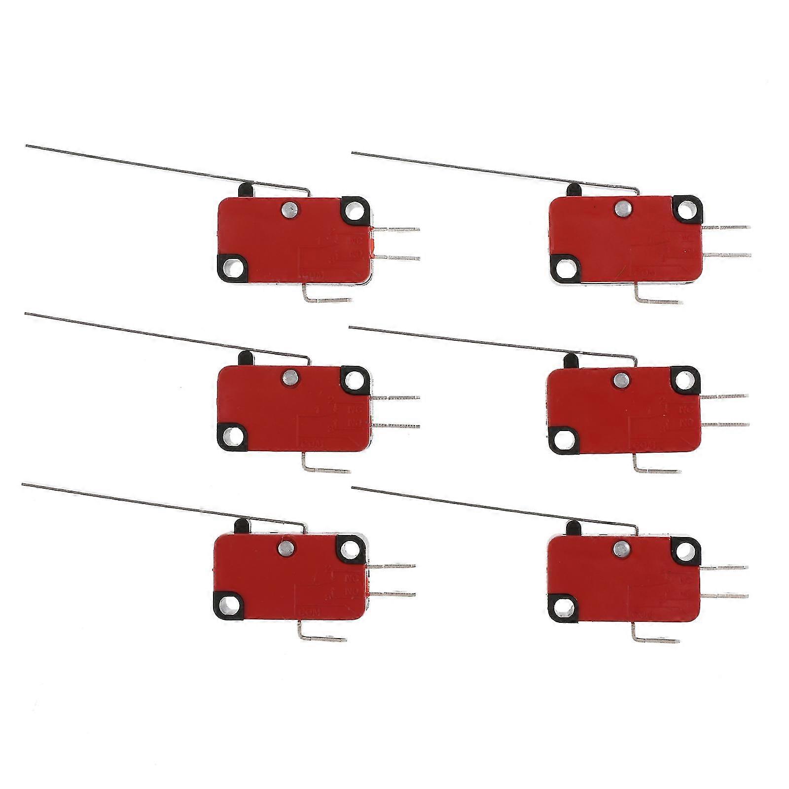 6 Pcs Limit Switches Waterproof Momentary Push Button Switch 2 Long ...