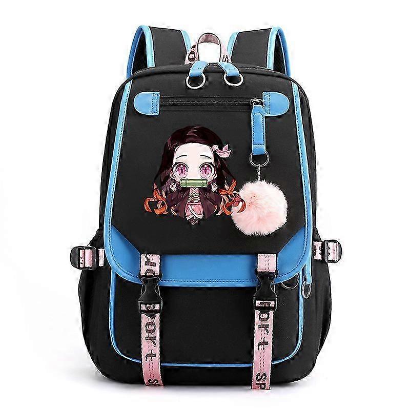 Demon Slayer Nezuko Backpacks for Men Anime School Bag for Teenager ...