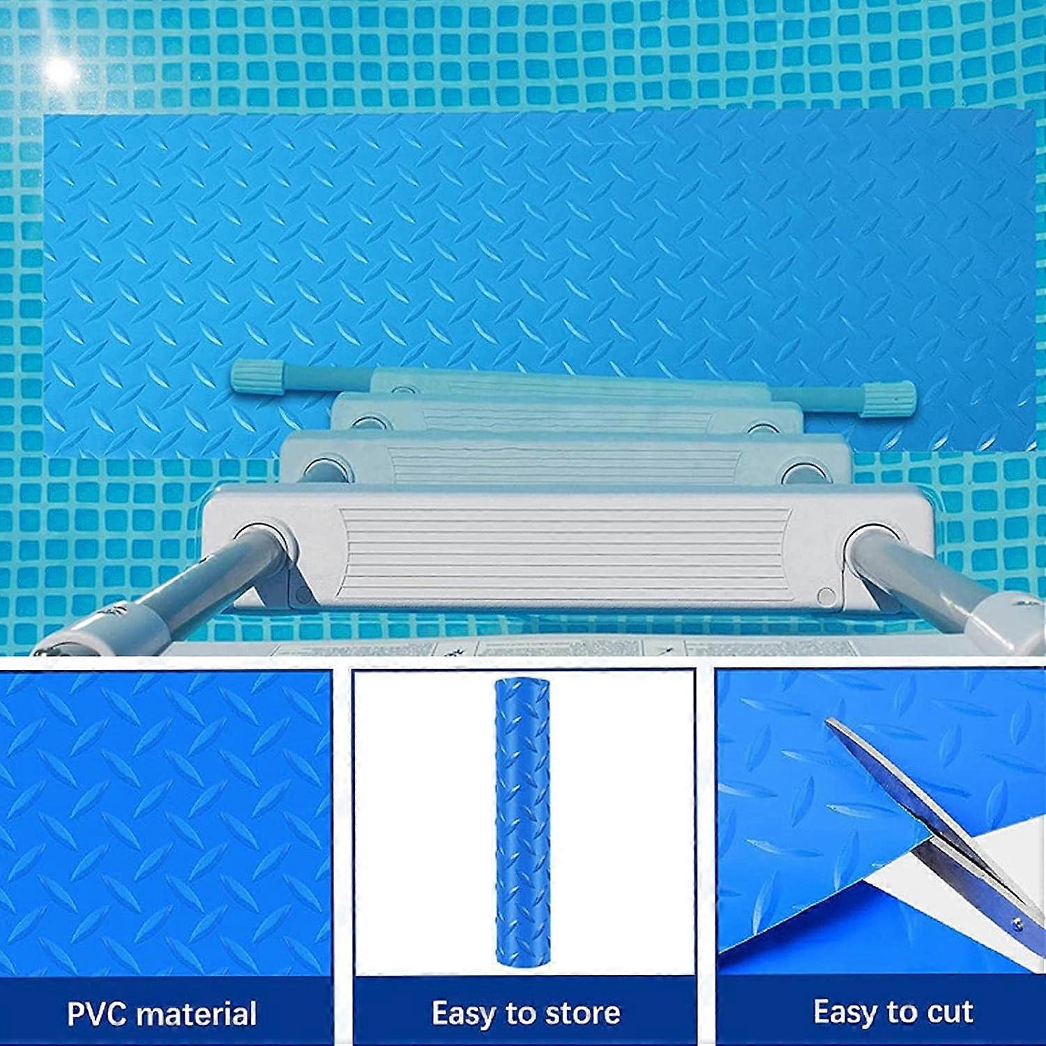 Pool Mat, Pool Ladder Mat with Non-slip Texture for Above Ground Pools ...