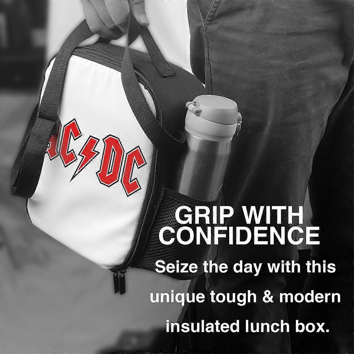 Custom Rock AC DC Lunch Bag Men Women Cooler Warm Insulated Lunch Boxes ...