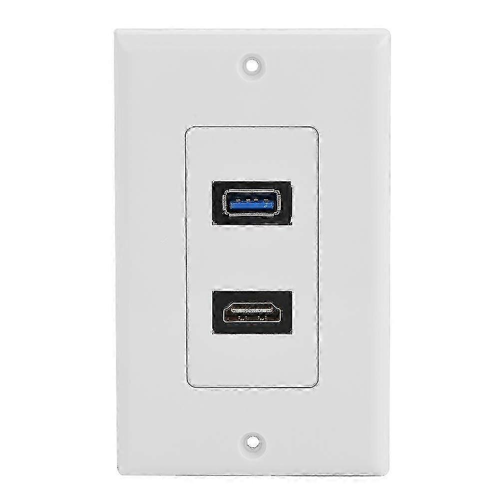 Hdmi And Usb 3.0 Socket Wall Socket, Flush-mounted Socket Wall Plate ...