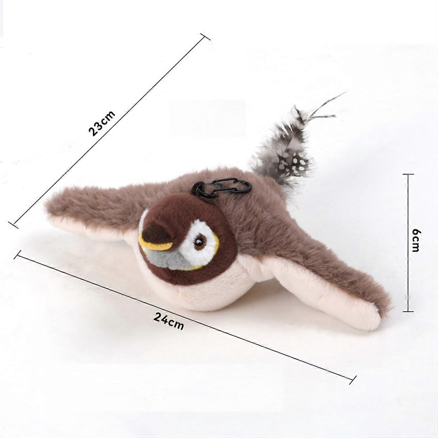 Flying Bird Cat Toy, Interactive Chirping Bird Cat Toy Flapping Wings ...