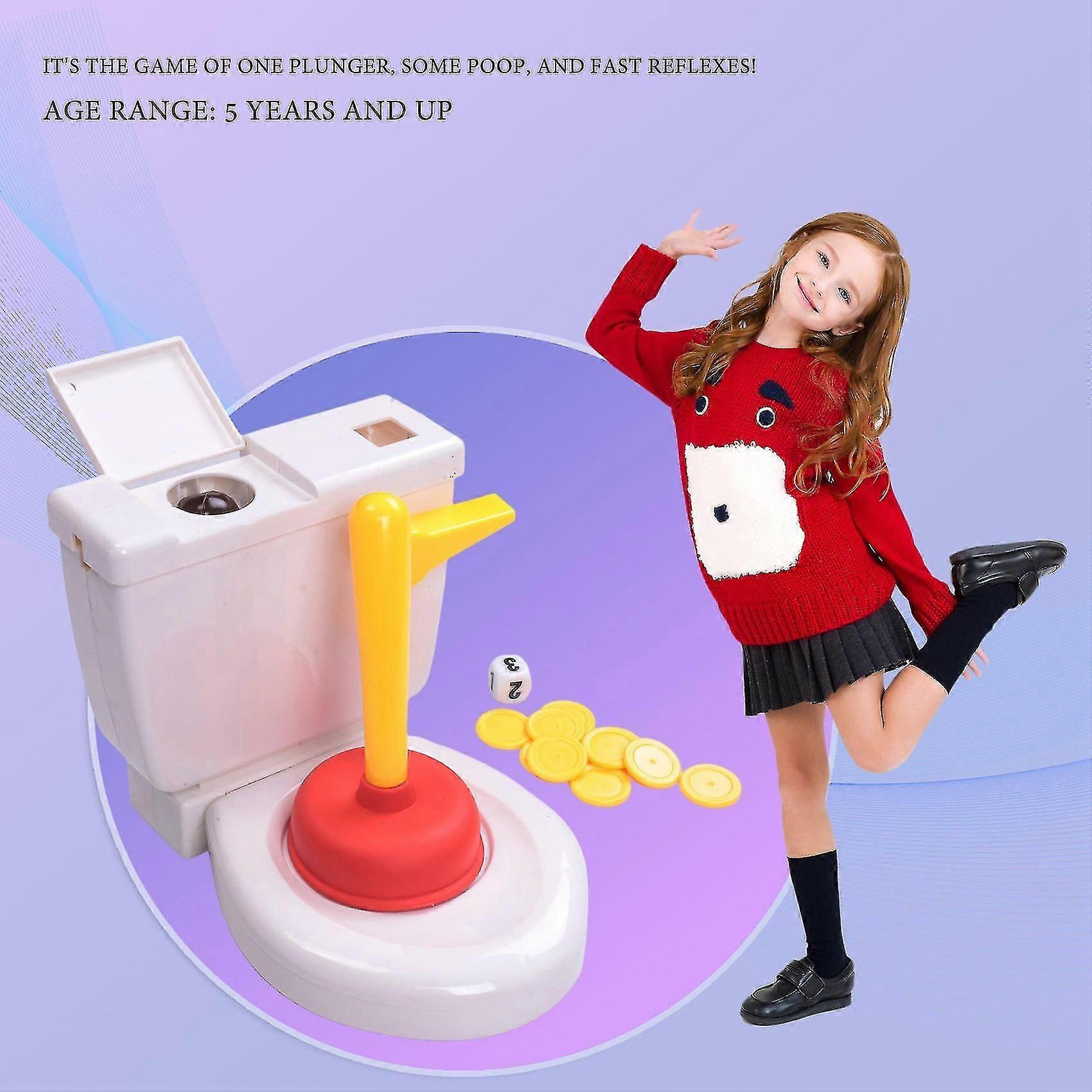 Pooping Toilet Spoof Poop Shoots Toys Funny Poop Toilet Plunger Toy ...