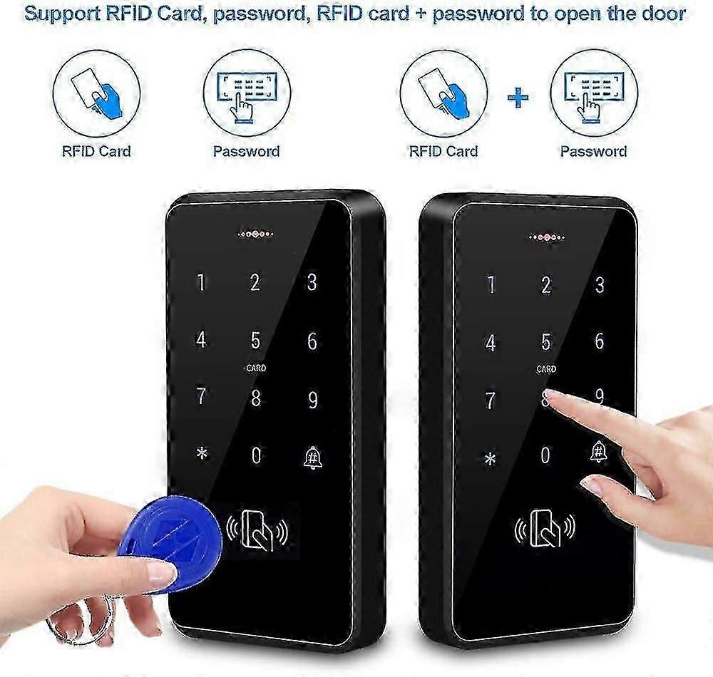 Surface Waterproof Outdoor Door Access Control System Kit Rfid Keypad Access Control + 180kg ...