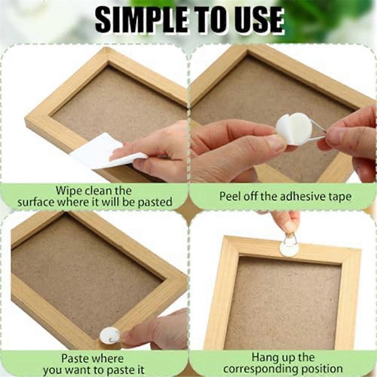 45Pcs Adhesive Picture Frame Foam Board Picture Hanger for Wall Art ...