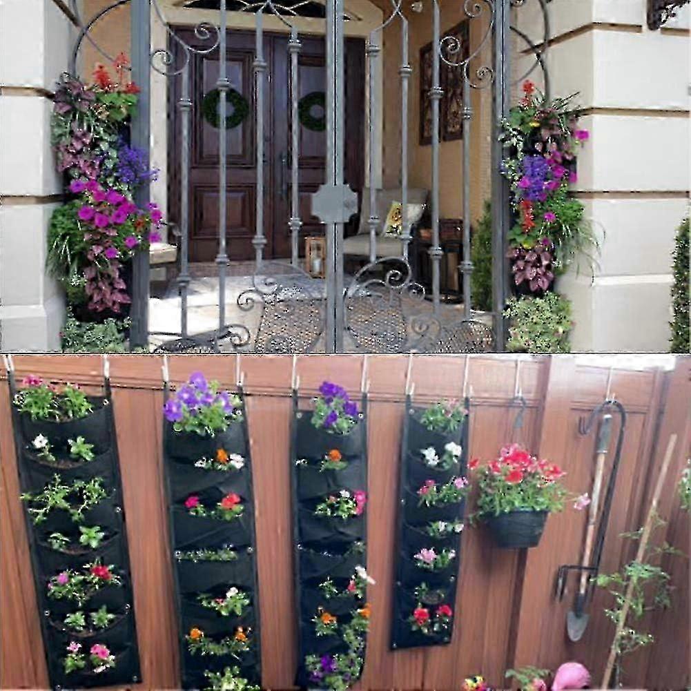 2026 Updated Plant Hanging Bags with 6 Pockets for Vertical Wall ...