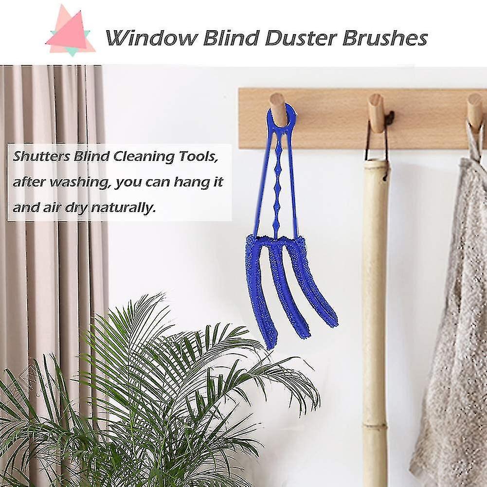 2 Pack Blind Dust Brush With 6 Microfiber Sleeves For Air Conditioner ...