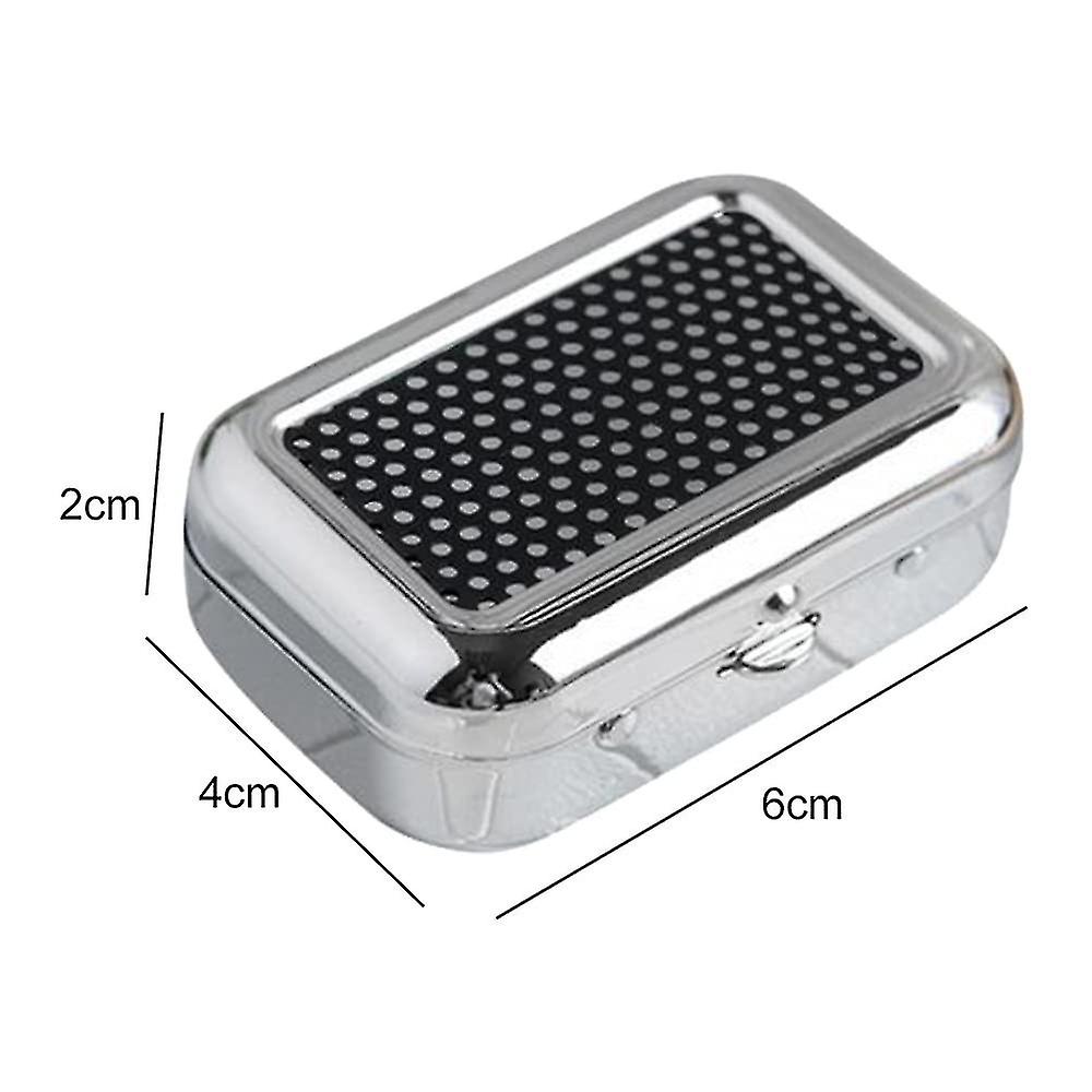 Mini Ashtray, 2 Pcs Stainless Steel Cigarette Pocket Ashtray, Square ...