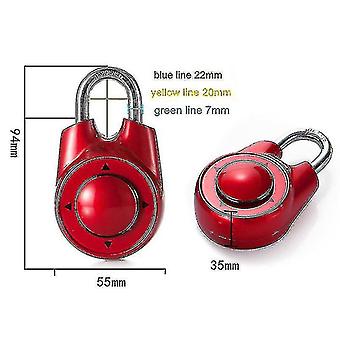 Smart Lock Padlock Directional Combination Lock Travel Luggage Lock ...