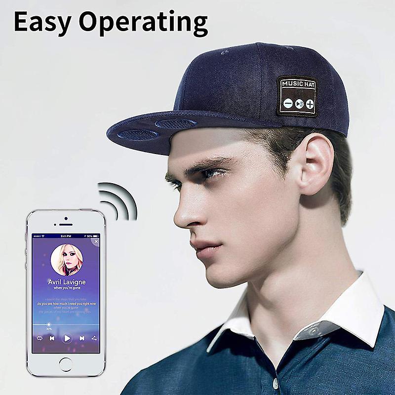 Hat With Bluetooth Speaker Adjustable Bluetooth Hat Wireless Smart ...