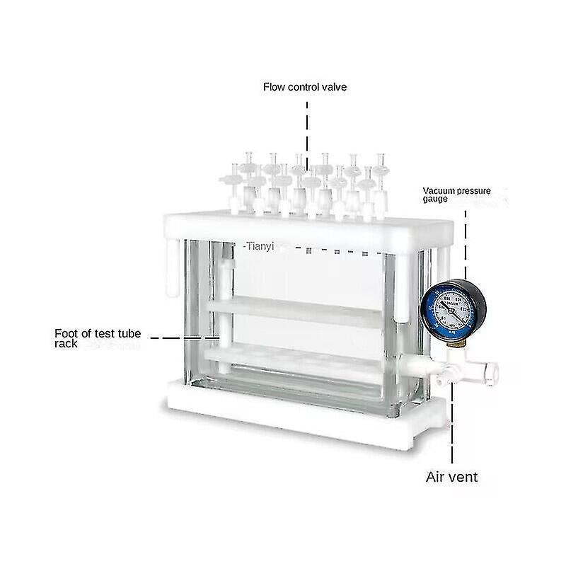 12-Position Manifold Vacuum Kit Solid Phase Extractor 12-channel ...