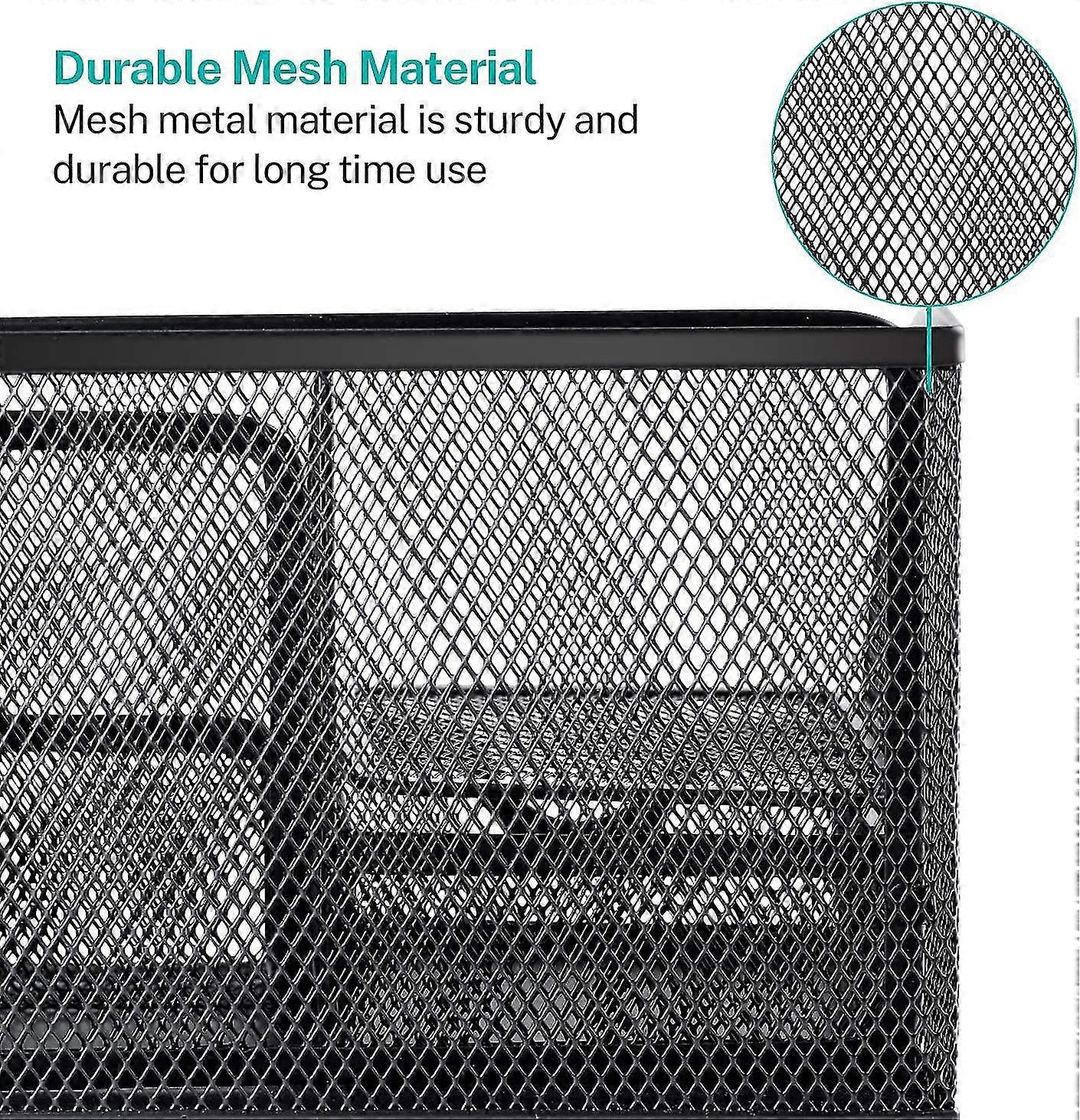 Mesh Desk Organizer Office Desktop Organizer with Drawer, Metal ...