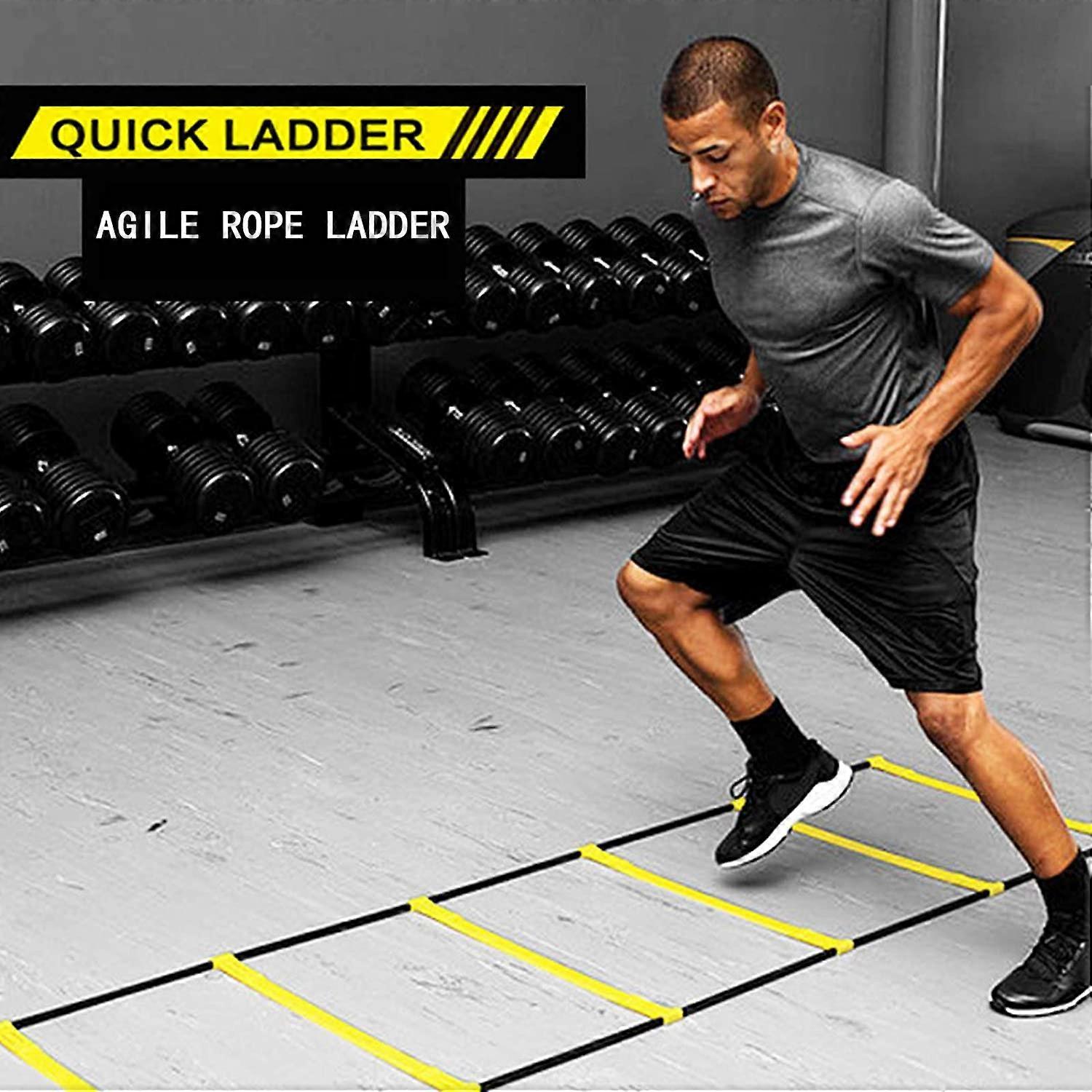 Sport Agility Ladder Speed Training Equipment Set8 Cones and Resistance ...