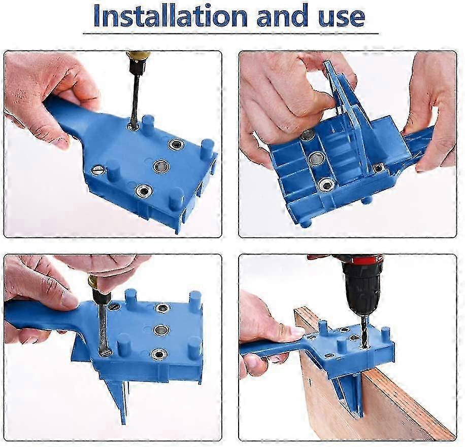 41 Pcs Dowel Drilling Jigs Trunnion Drill Jig Kit Straight Hole ...