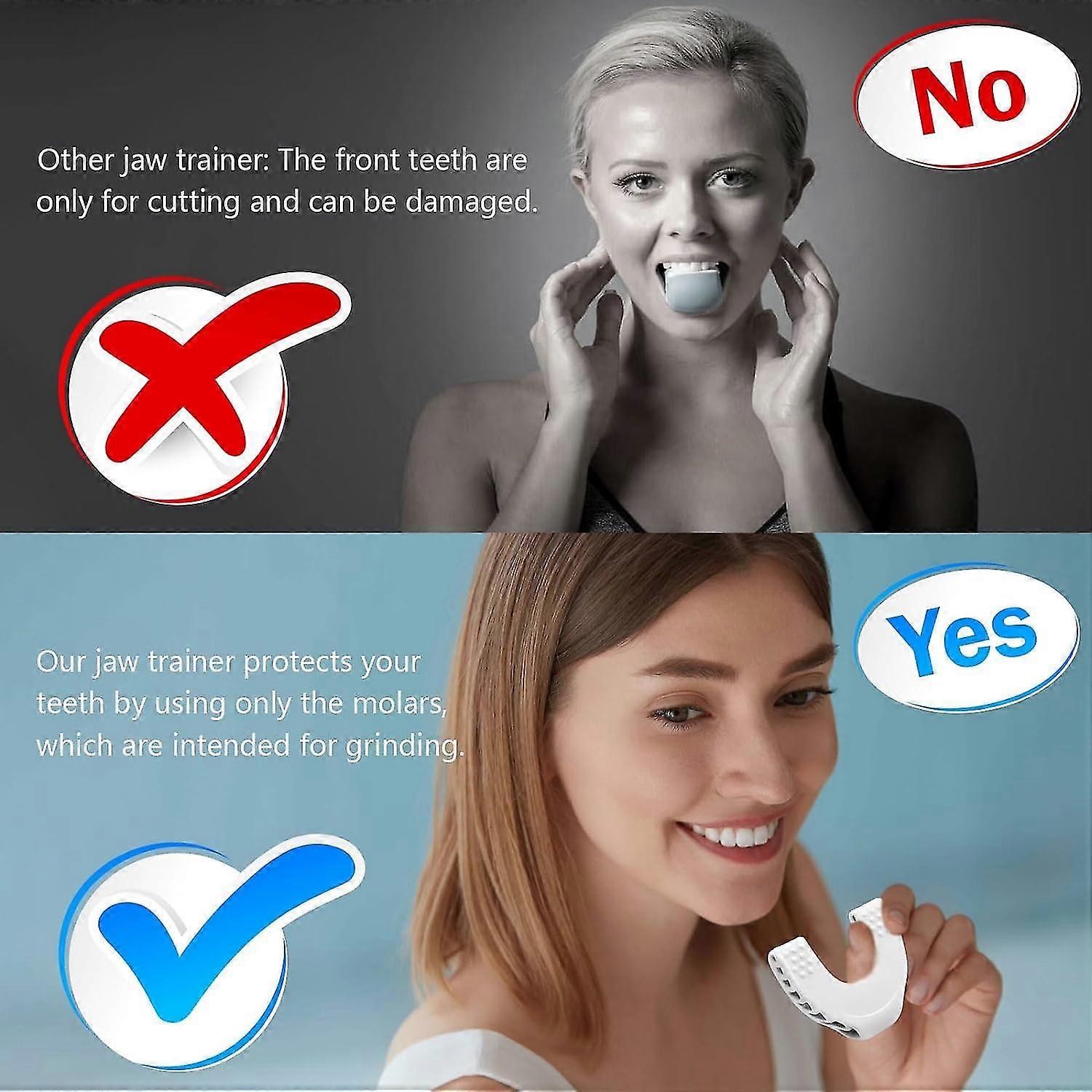 Jawline Trainer, Jaw Trainer, Jawline Exerciser For Men And Women, 40 ...