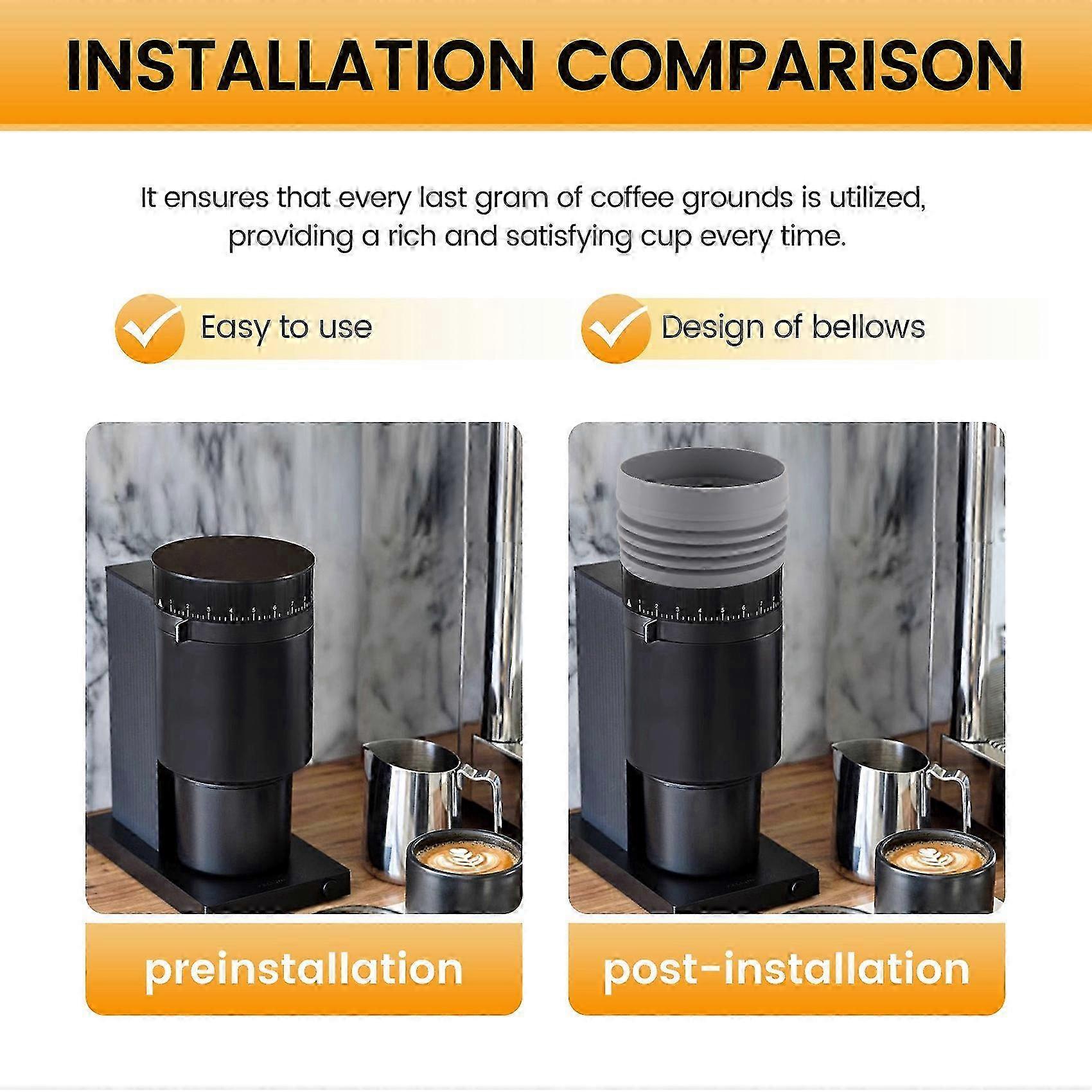 Silicone Bellows for Coffee Grinder, Bean Compression Slag Cleaning ...