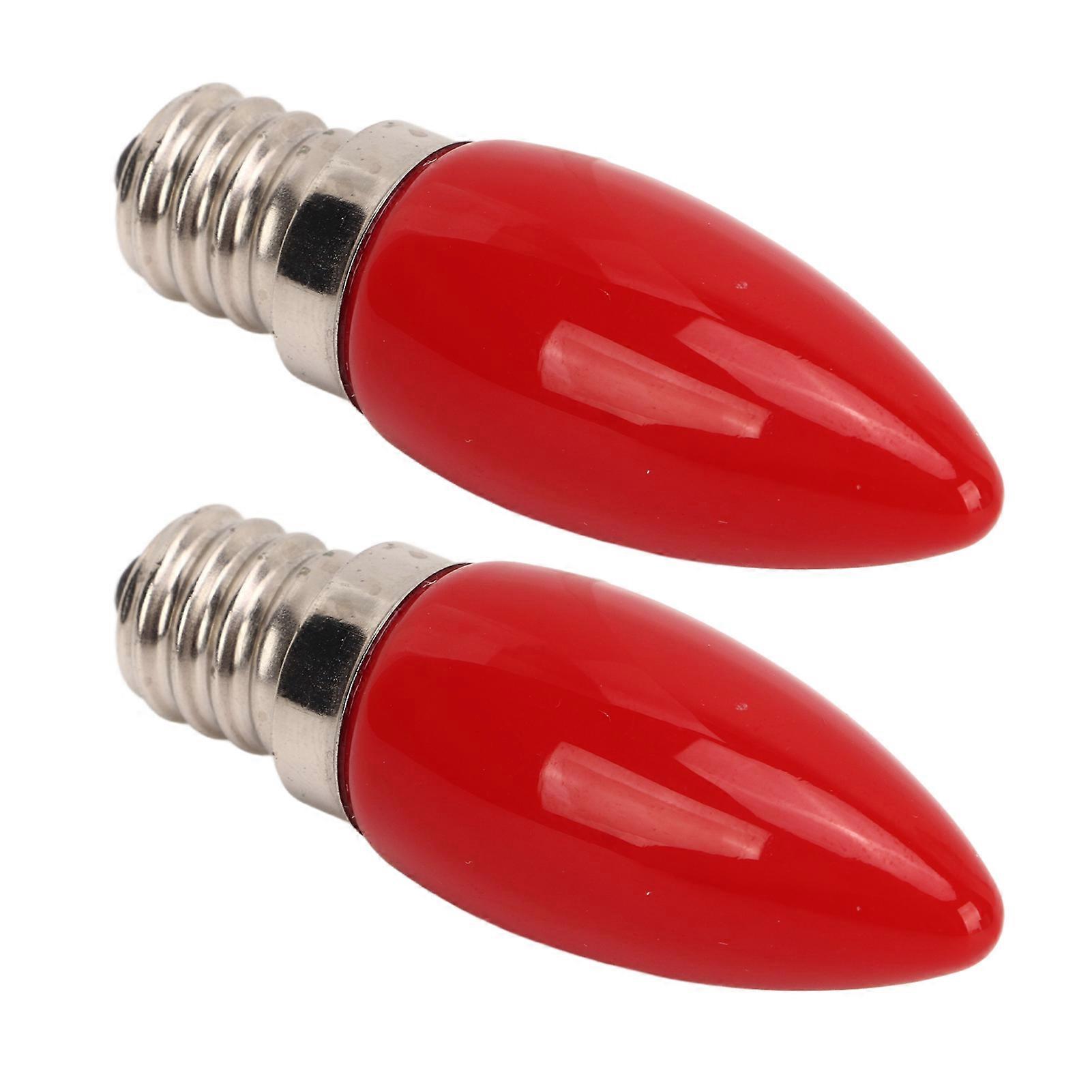 2PCS E12 4LEDS SMD2835 Candelabra Bulb 220V 1.5W Glass Chandelier Light ...