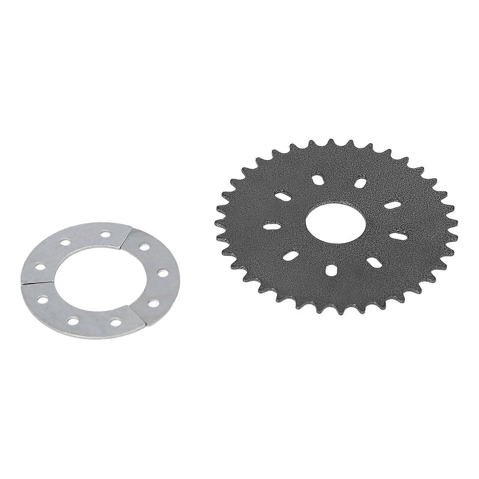 36 Teeth Flat Sprocket with 9 Hole Adapter Mount Rear Chain Sprocket ...