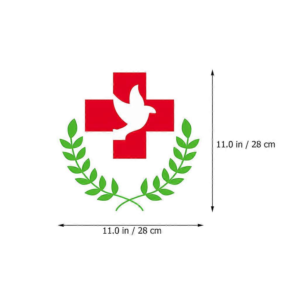 Glossy Adhesive Decal First Aid Kit Sticker Decal - Red Cross Emergency ...