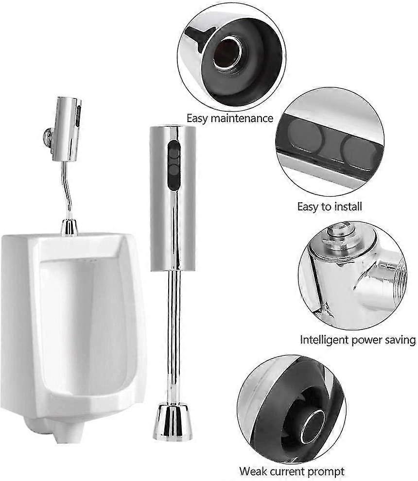 Induction Urinal Flush Valve Fully Automatic Smart Sensor Toilet Faucet ...