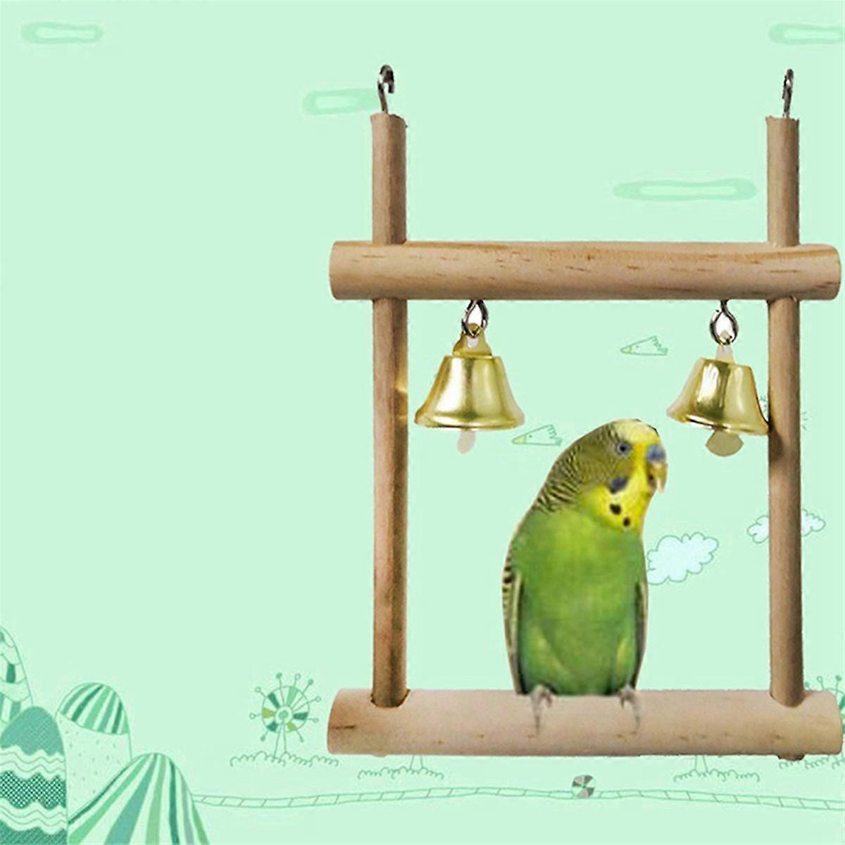 8PCS Set Combination Parrot Bird Toys Wood Articles Bite Pet Bird Toys ...