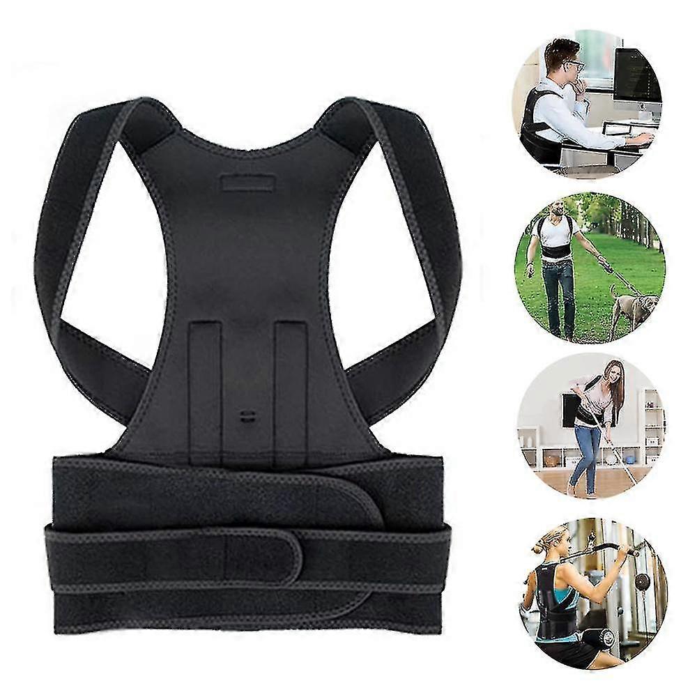 Adjustable Posture Corrector Back Support Shoulder Back Brace Posture ...