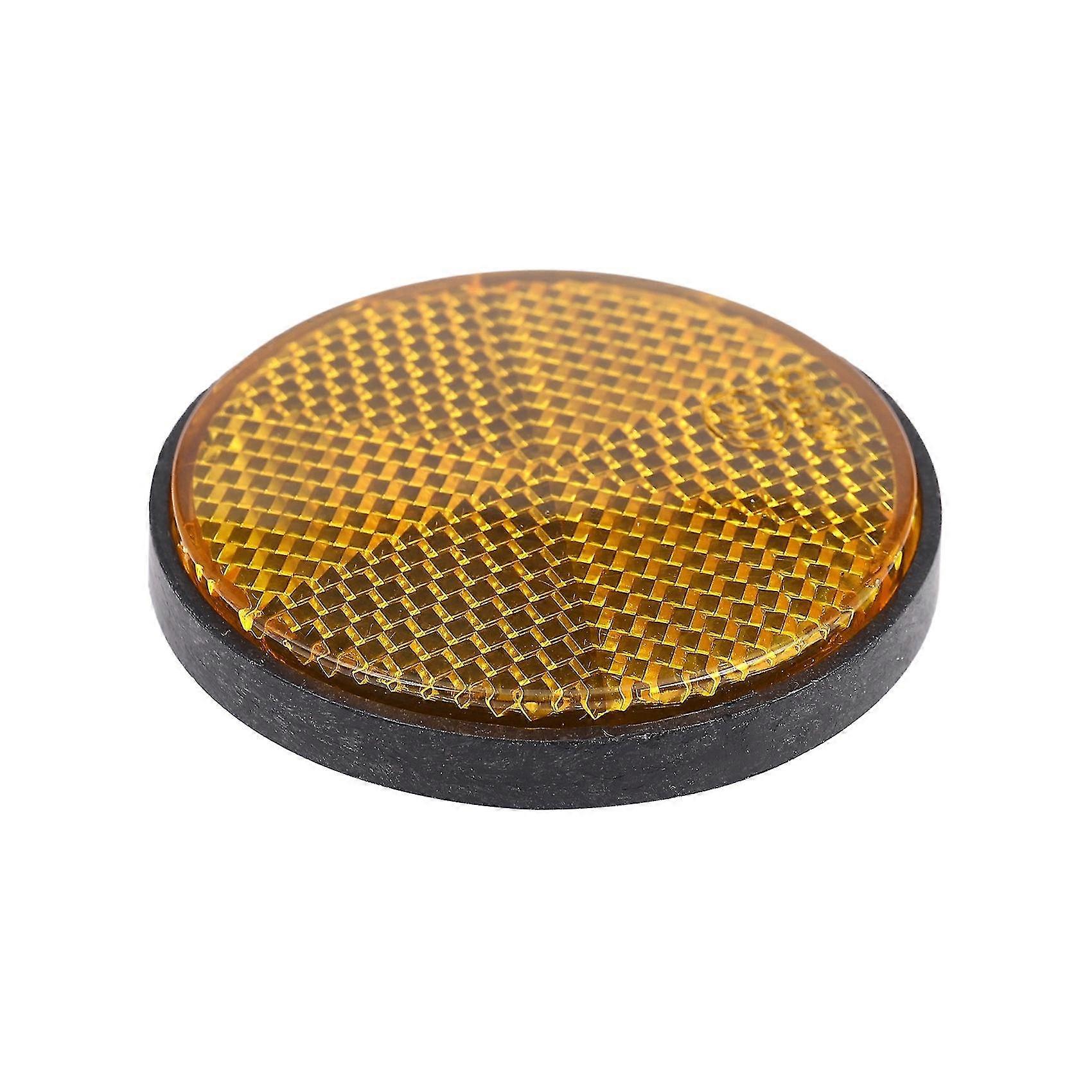 2 X 2inch Round Orange Reflectors Universal For Motorcycles Atv Bikes ...