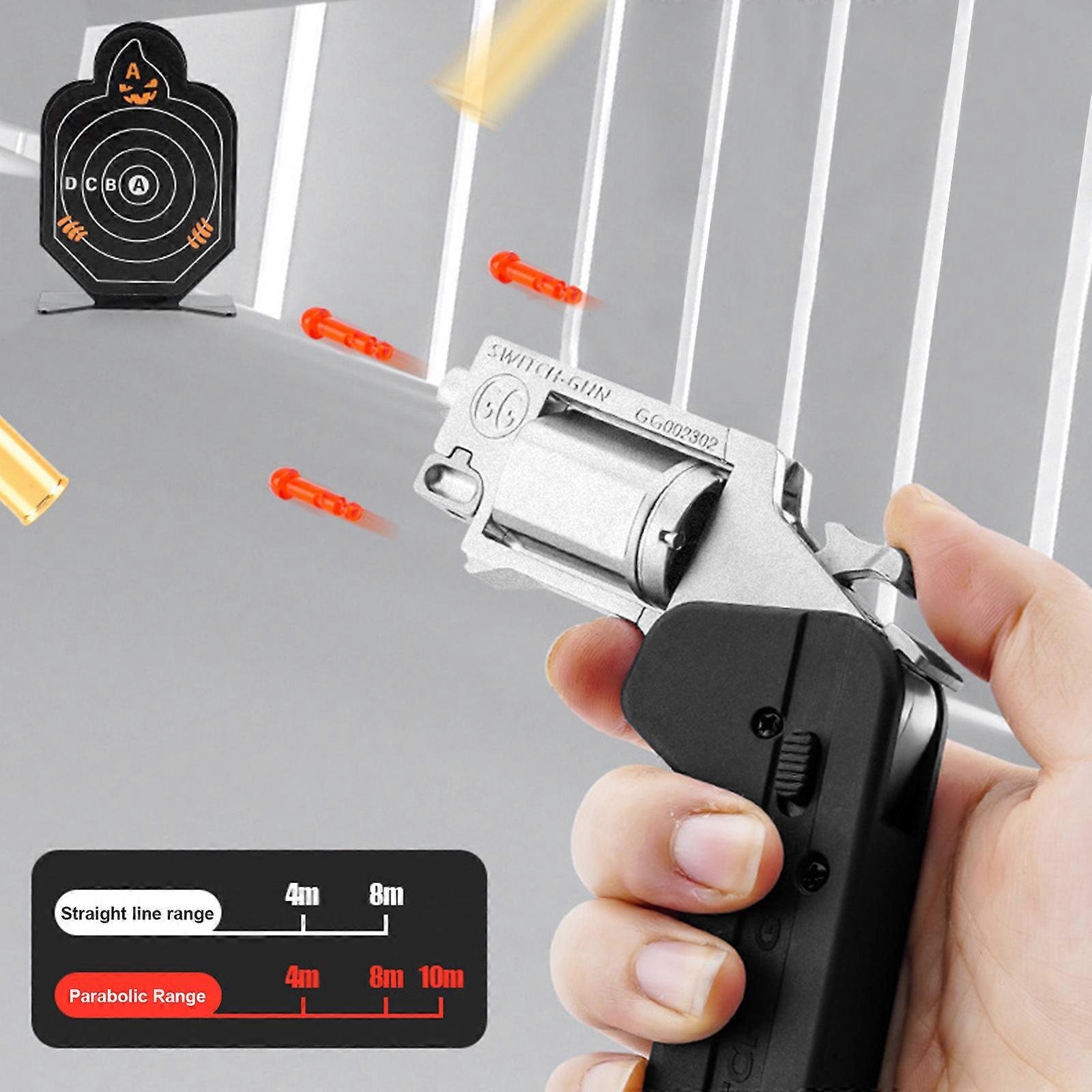 Toy Gun Single Action Folding Revolver Toy-laster Pistol Police Cosplay ...