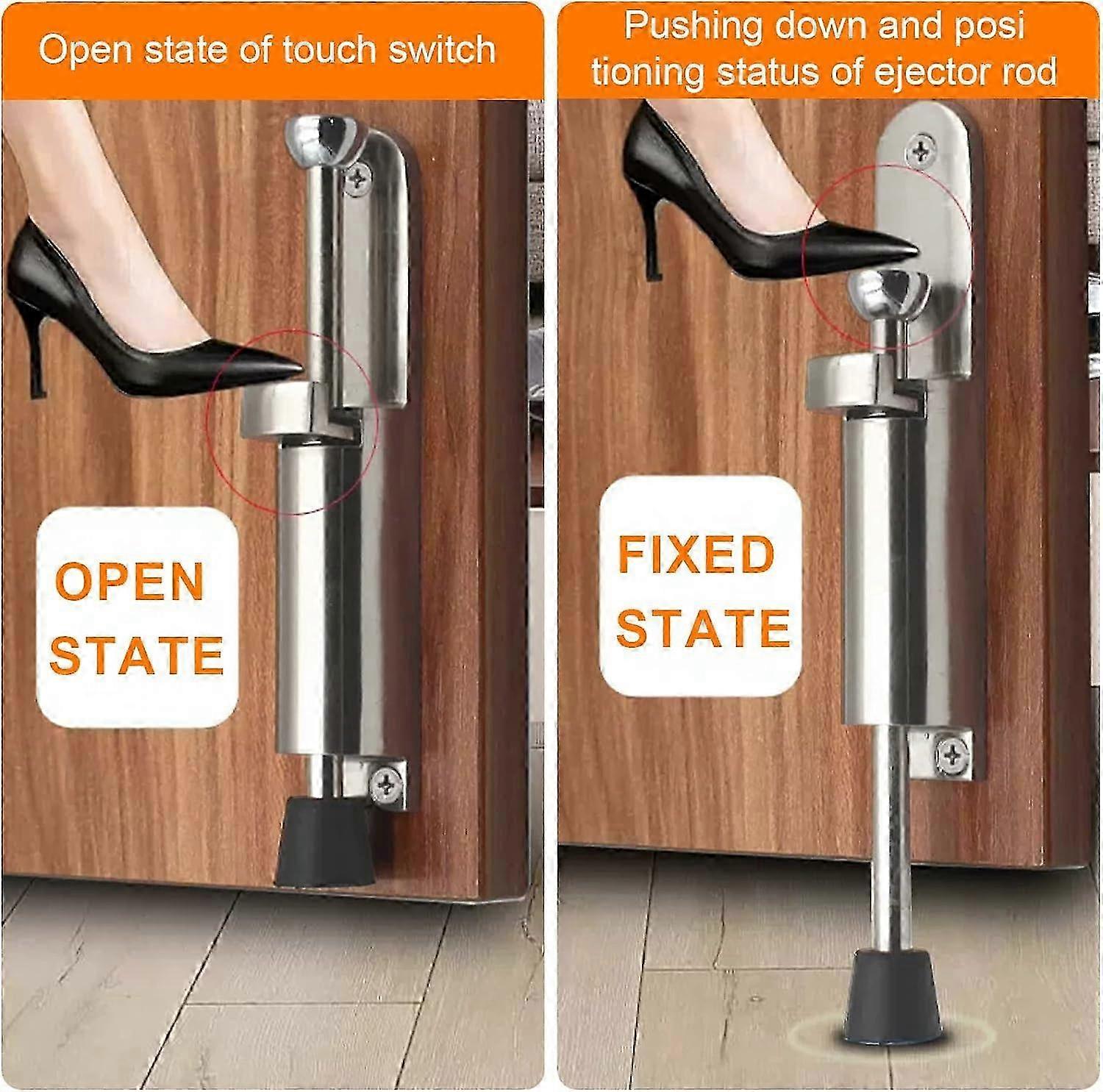 Metal Door Stop with Foot Control, Floor Door Stop, Door Stop, Door ...