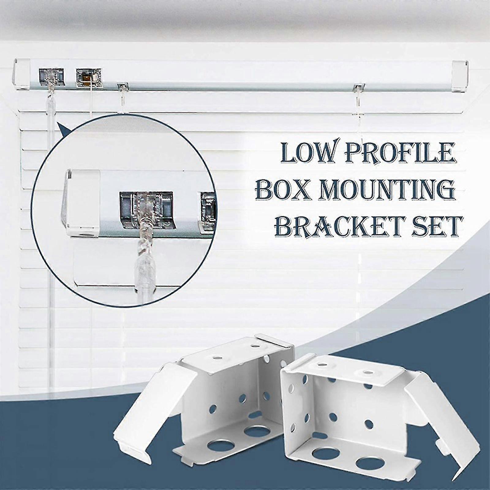 6 Pcs Blinds Bracket End Cover Holder Box Mounting Bracket For Window ...